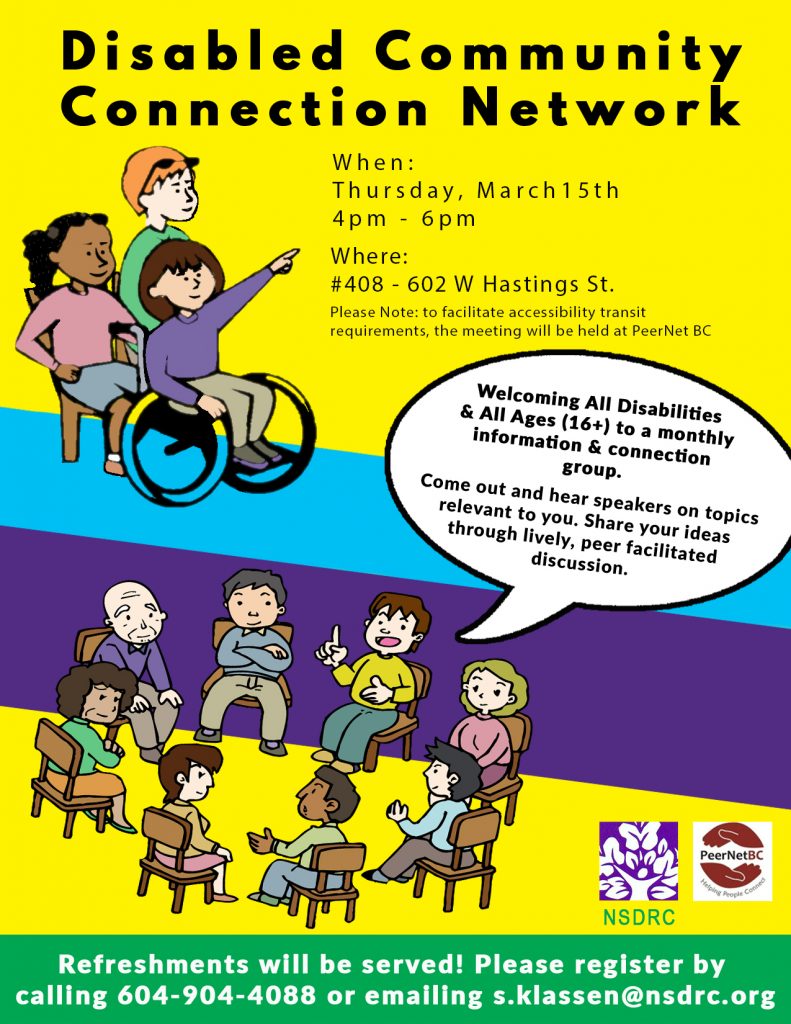 Disabled Community Connection Network: Monthly info/connection group ...