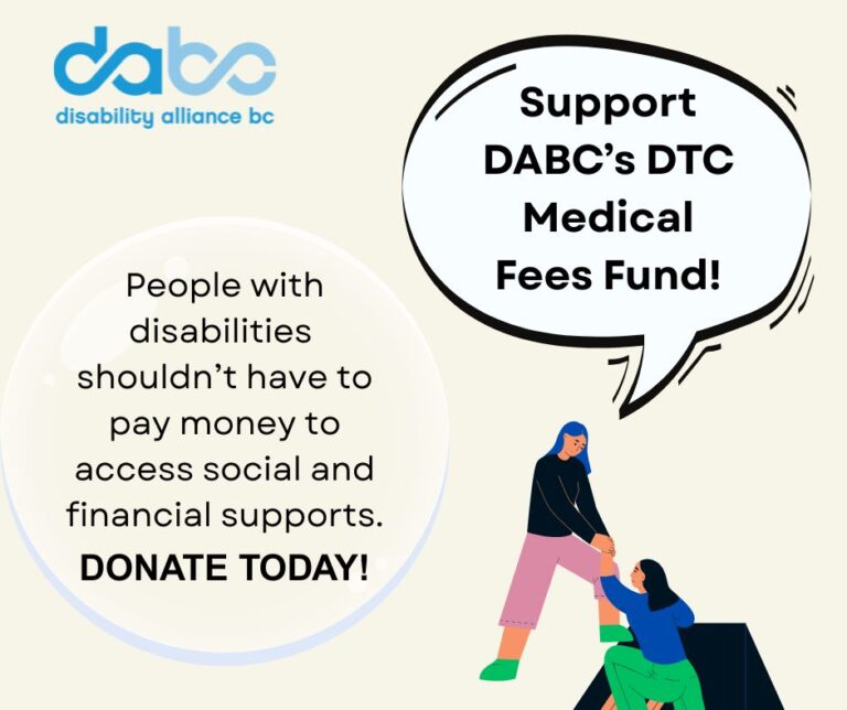 DTC Medical Fees Fund: Helping People Access the DTC | DABC